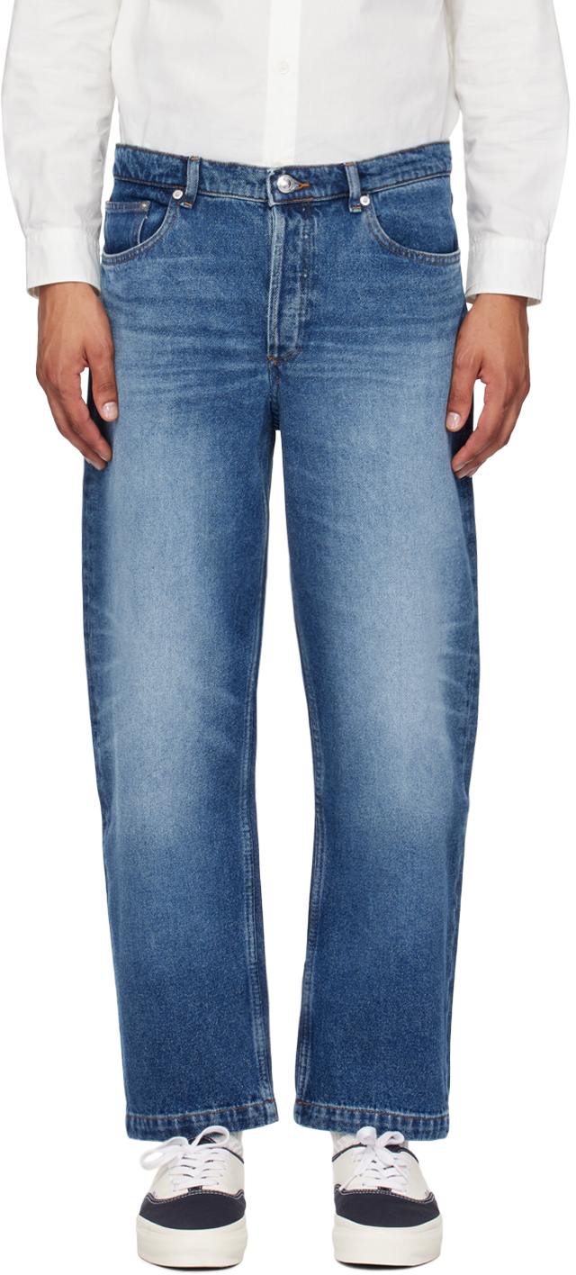 A.P.C.: Blue Achille Jeans | SSENSE