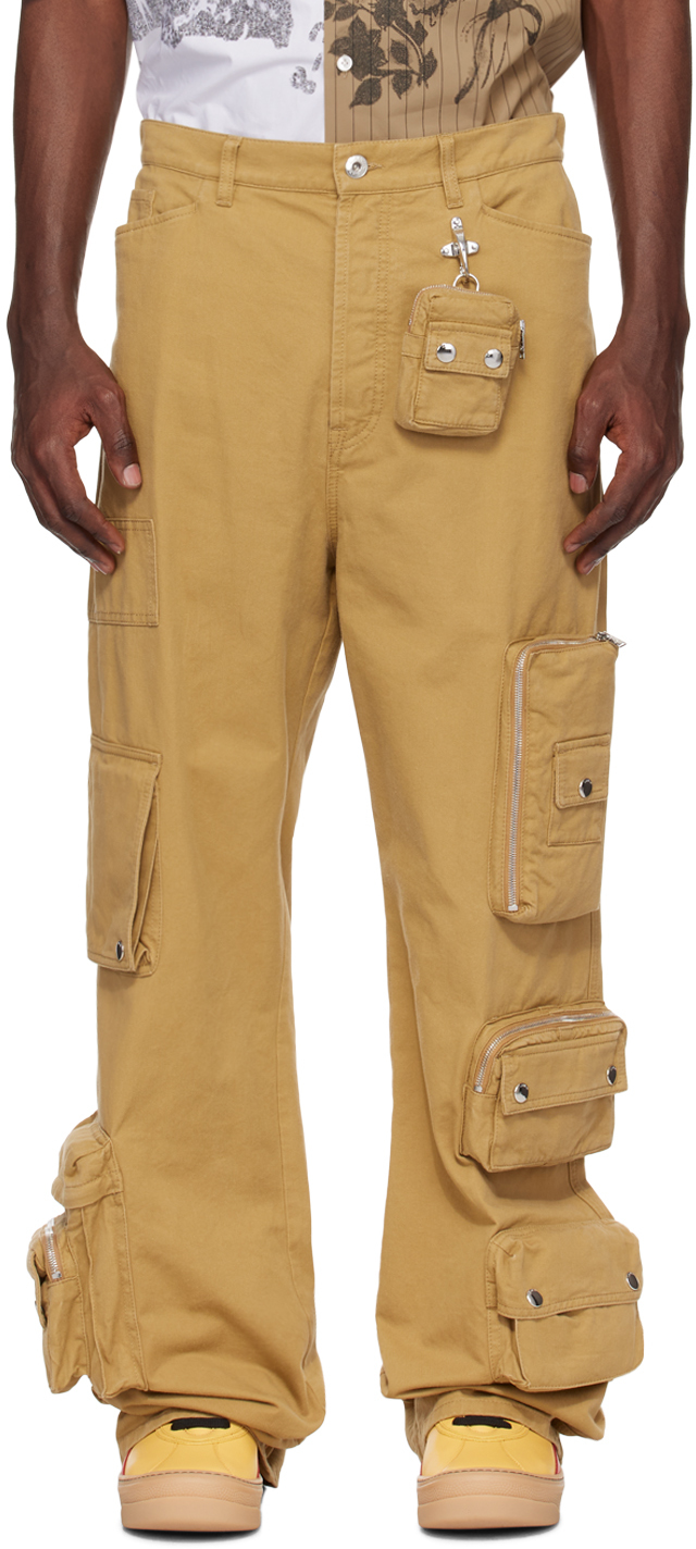 Lanvin: Tan Future Edition Cargo Pants | SSENSE Canada