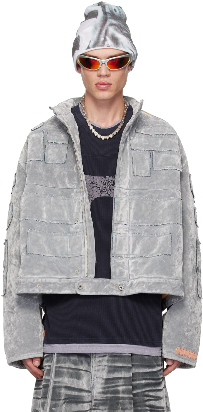 PDF: Gray 'The Doctor' Denim Jacket | SSENSE