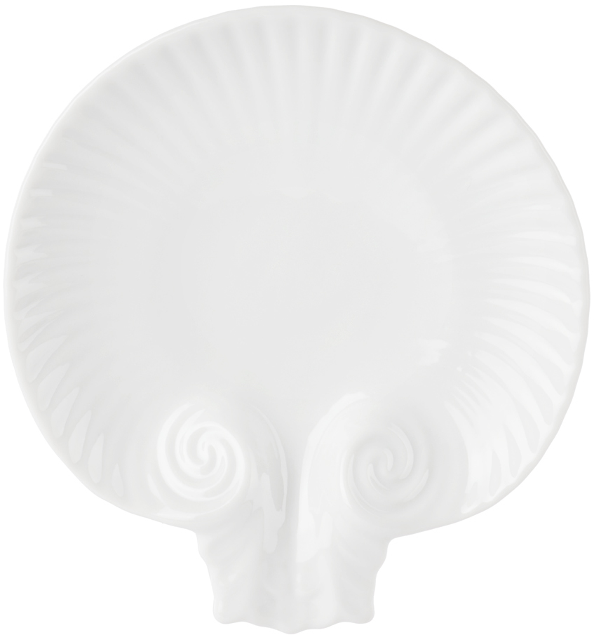 White Clamshell Dish by Gohar World | SSENSE