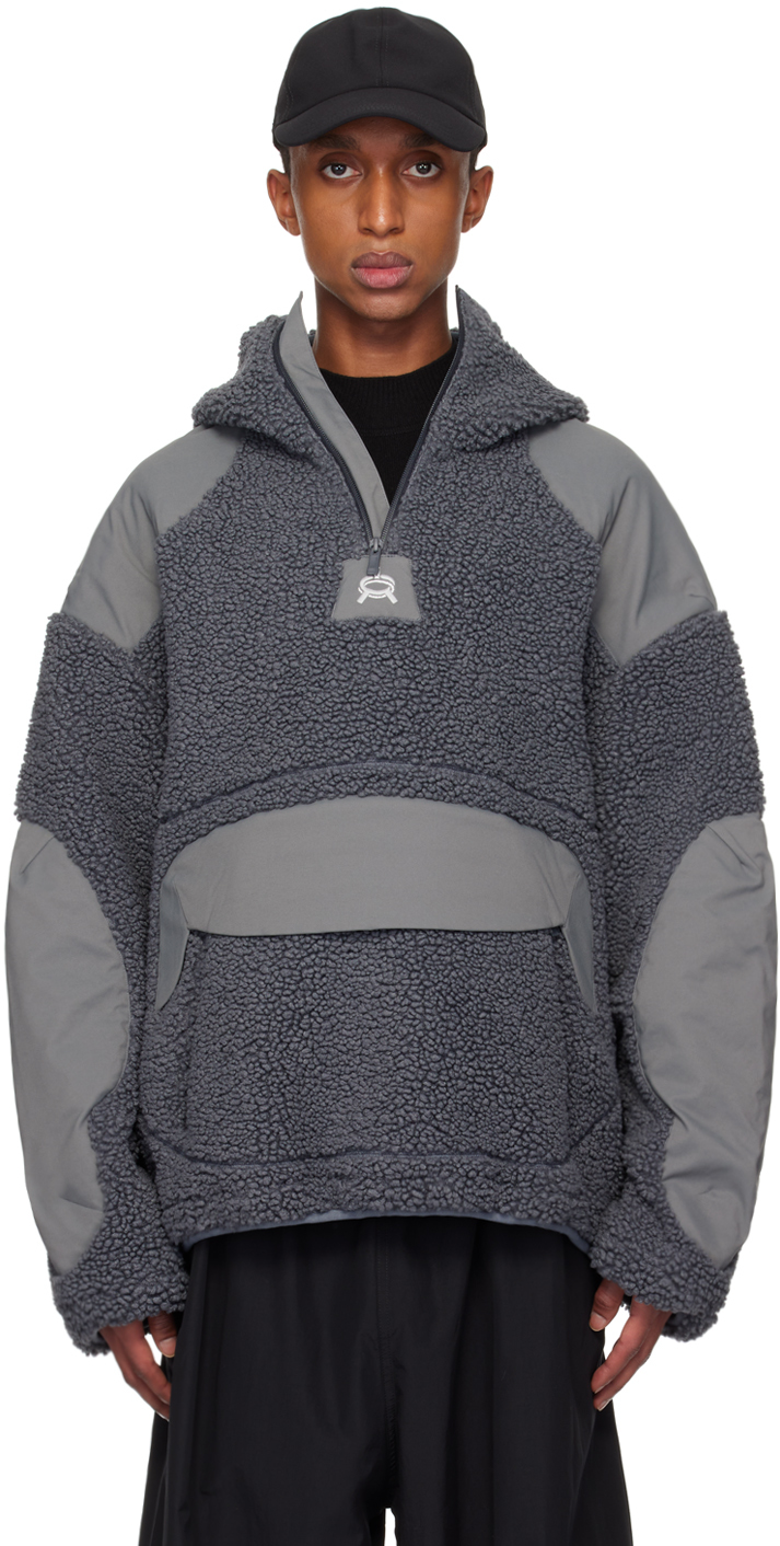 A. A. Spectrum: Gray Rockcraft Polar Hoodie | SSENSE