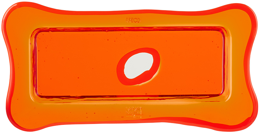Orange Small Rectangular Try Tray by CORSI DESIGN | SSENSE