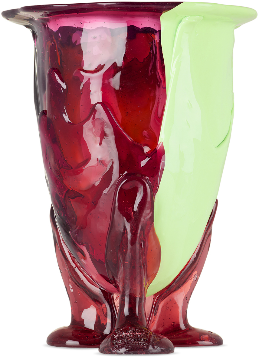 SSENSE Exclusive Green & Brown Medium Amazonia Vase by CORSI DESIGN ...