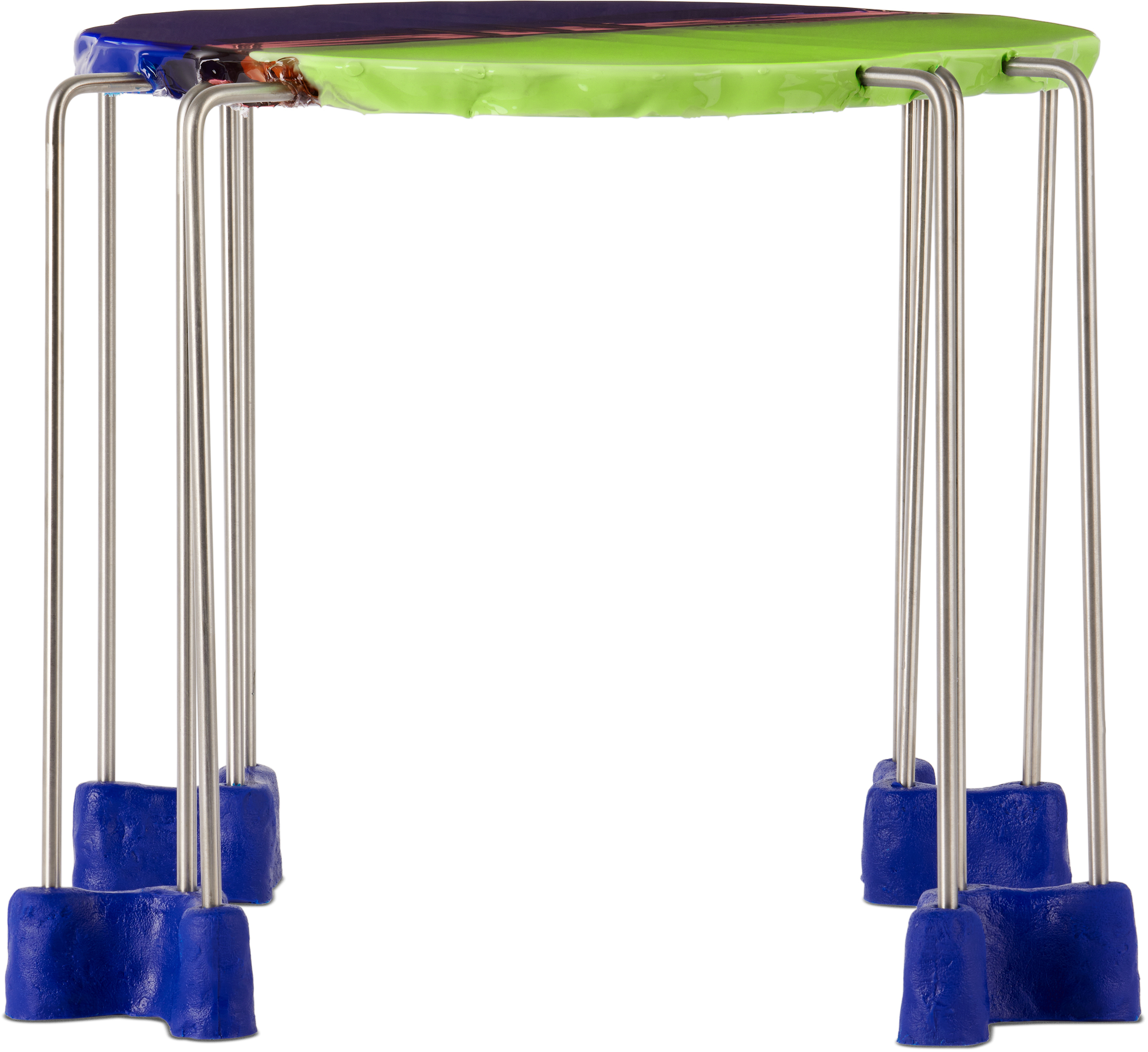 SSENSE Exclusive Green & Navy Triple Play Coffee Table by CORSI DESIGN ...