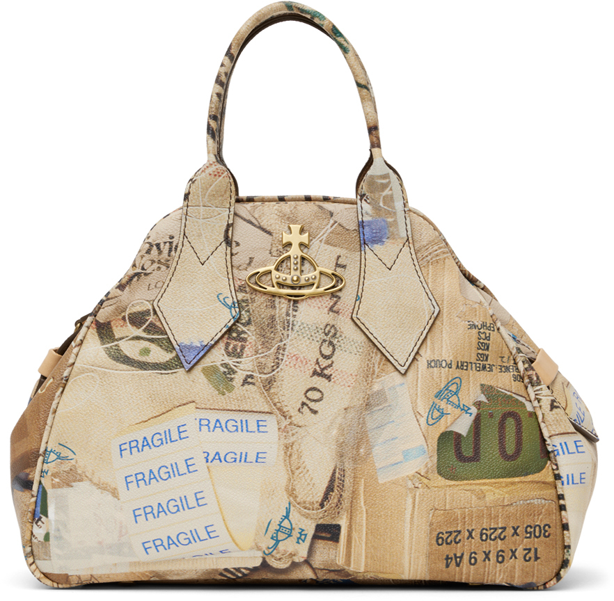 Vivienne Westwood: Beige Yasmine Medium Bag | SSENSE