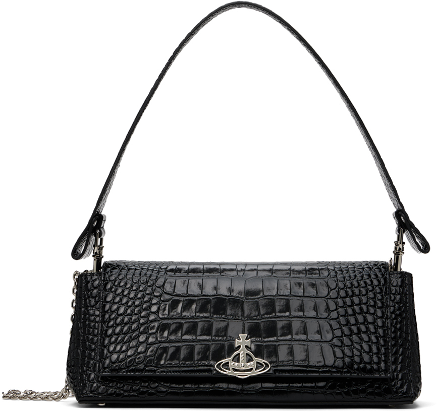 Black Hazel Large Bag by Vivienne Westwood on Sale