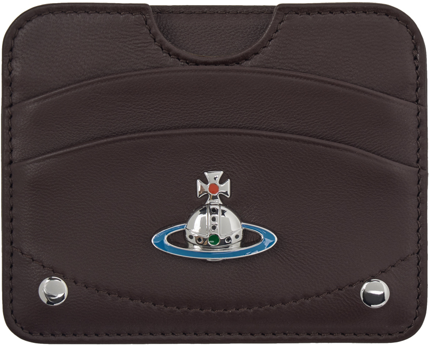 Vivienne Westwood: Brown Half Moon Card Holder | SSENSE