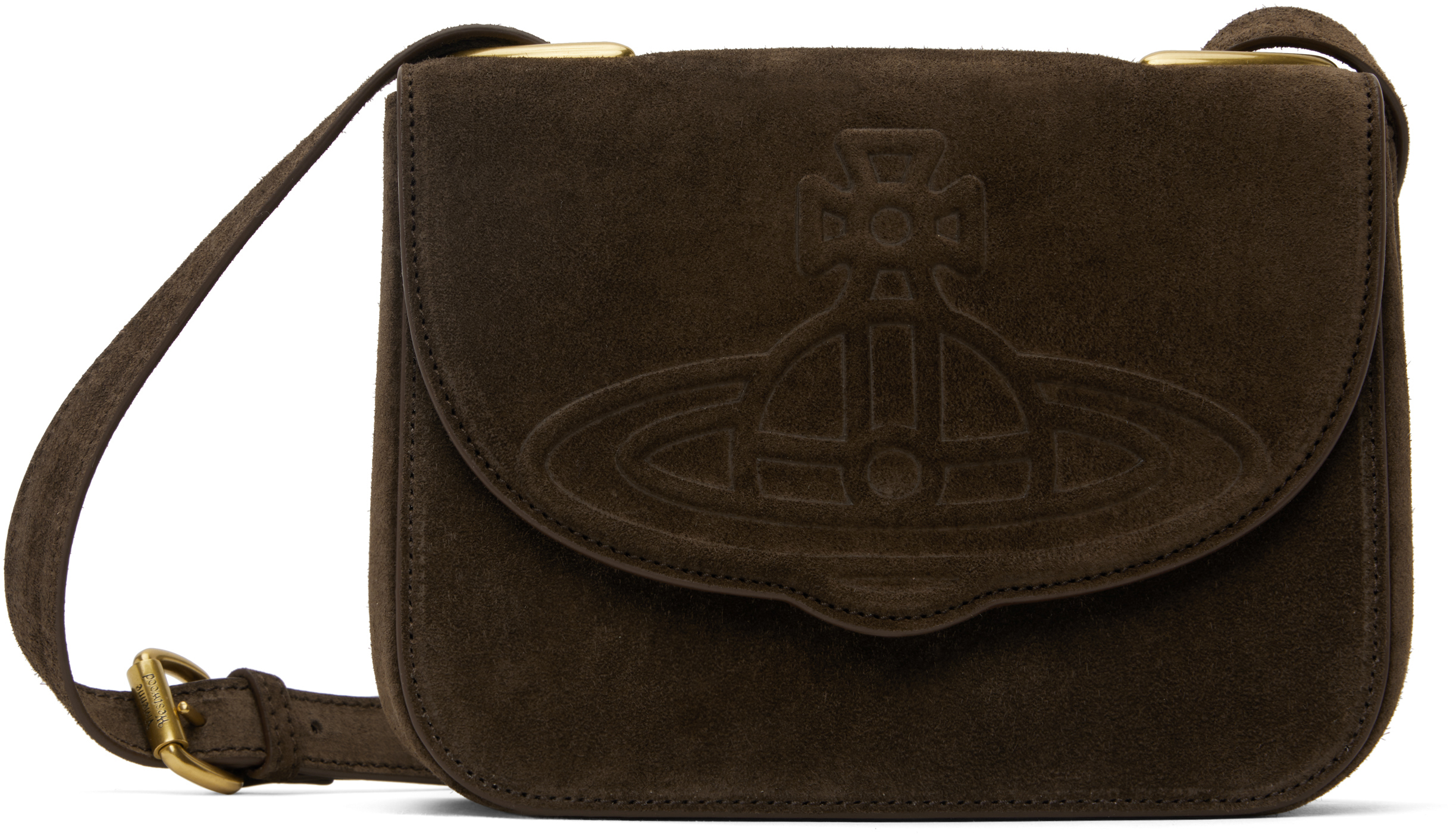 Vivienne Westwood: Brown Linda Crossbody Bag | SSENSE Canada