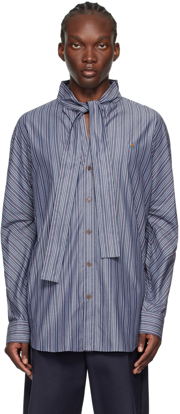 Vivienne Westwood: Navy M Metro Shirt | SSENSE