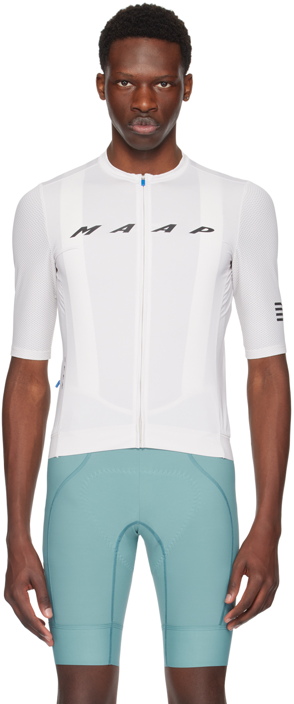 MAAP: T-shirt Evade Pro Base 2.0 blanc cassé | SSENSE France