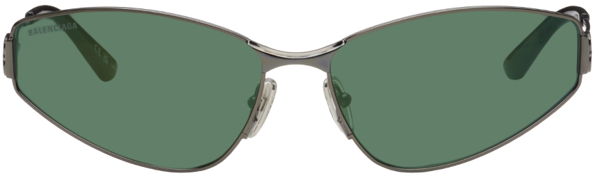 Gunmetal Cat-Eye Sunglasses by Balenciaga on Sale