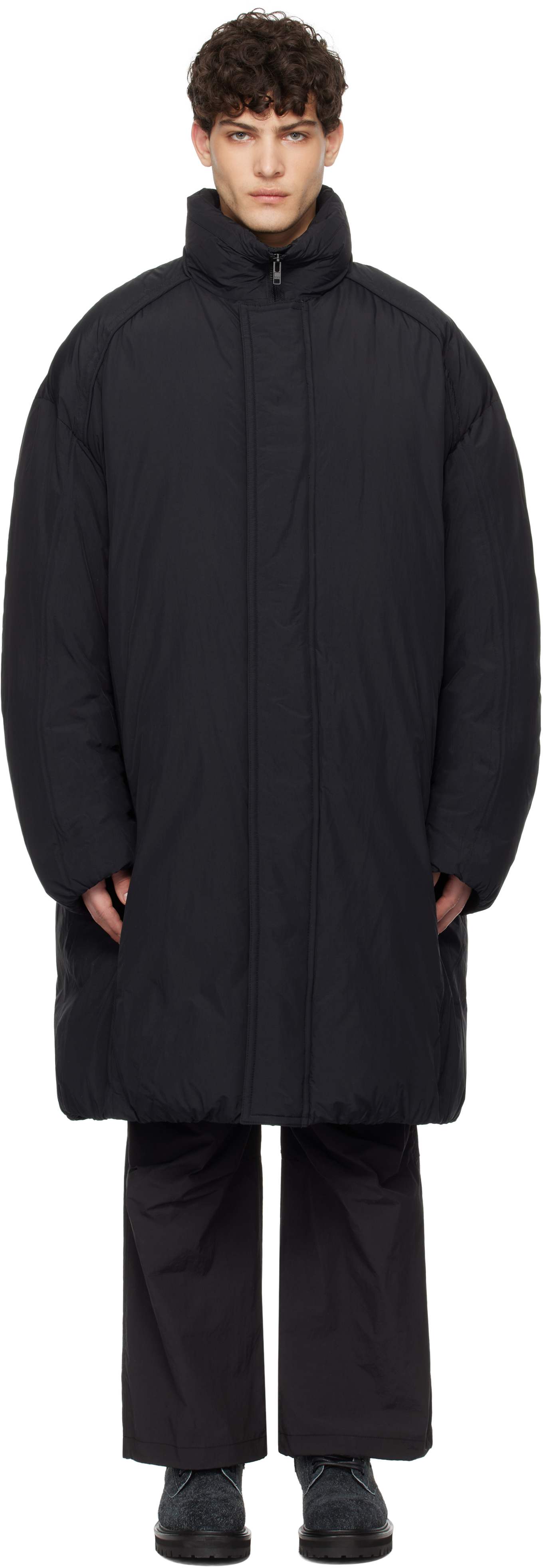 Juun.J: Black Goose Down Jacket | SSENSE