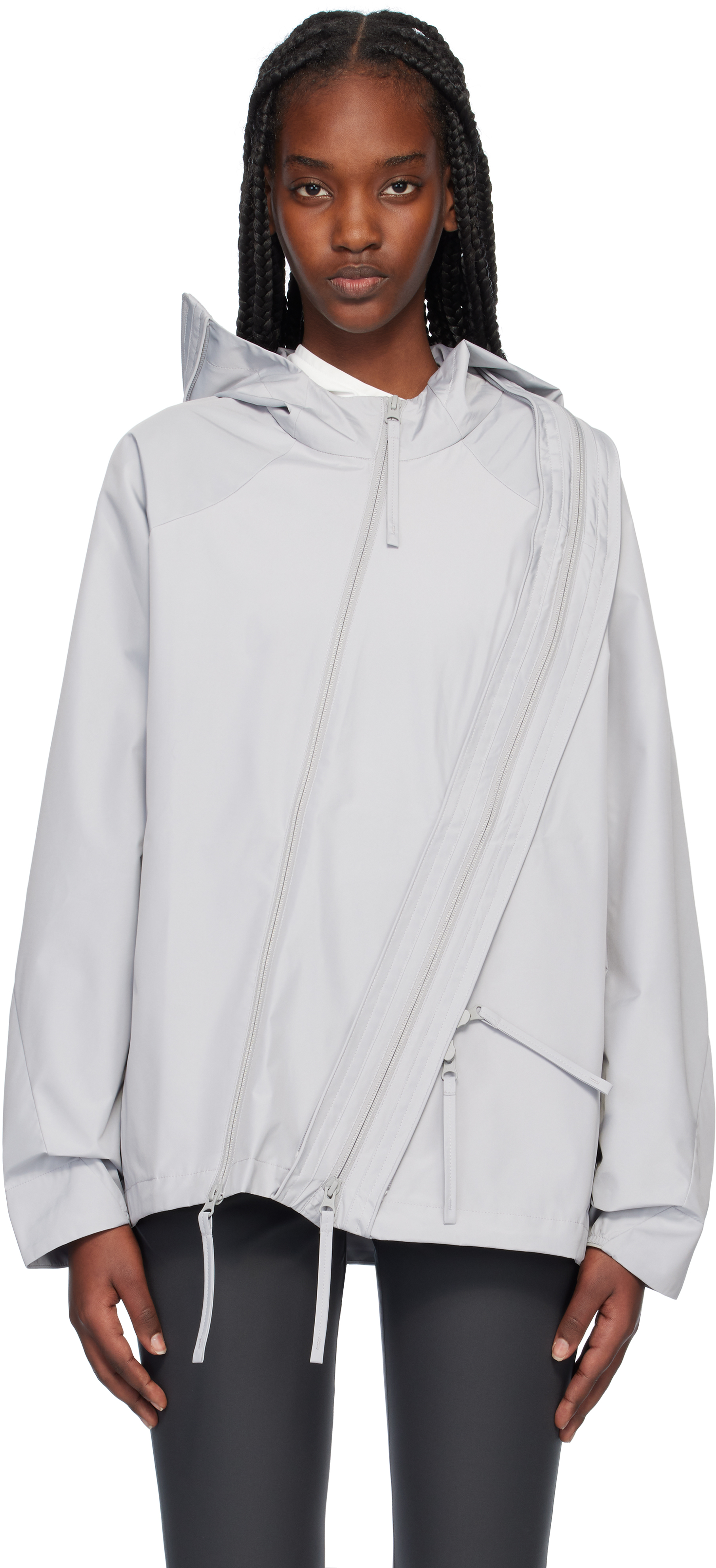 POST ARCHIVE FACTION (PAF): Gray 7.0 Center Technical Jacket | SSENSE