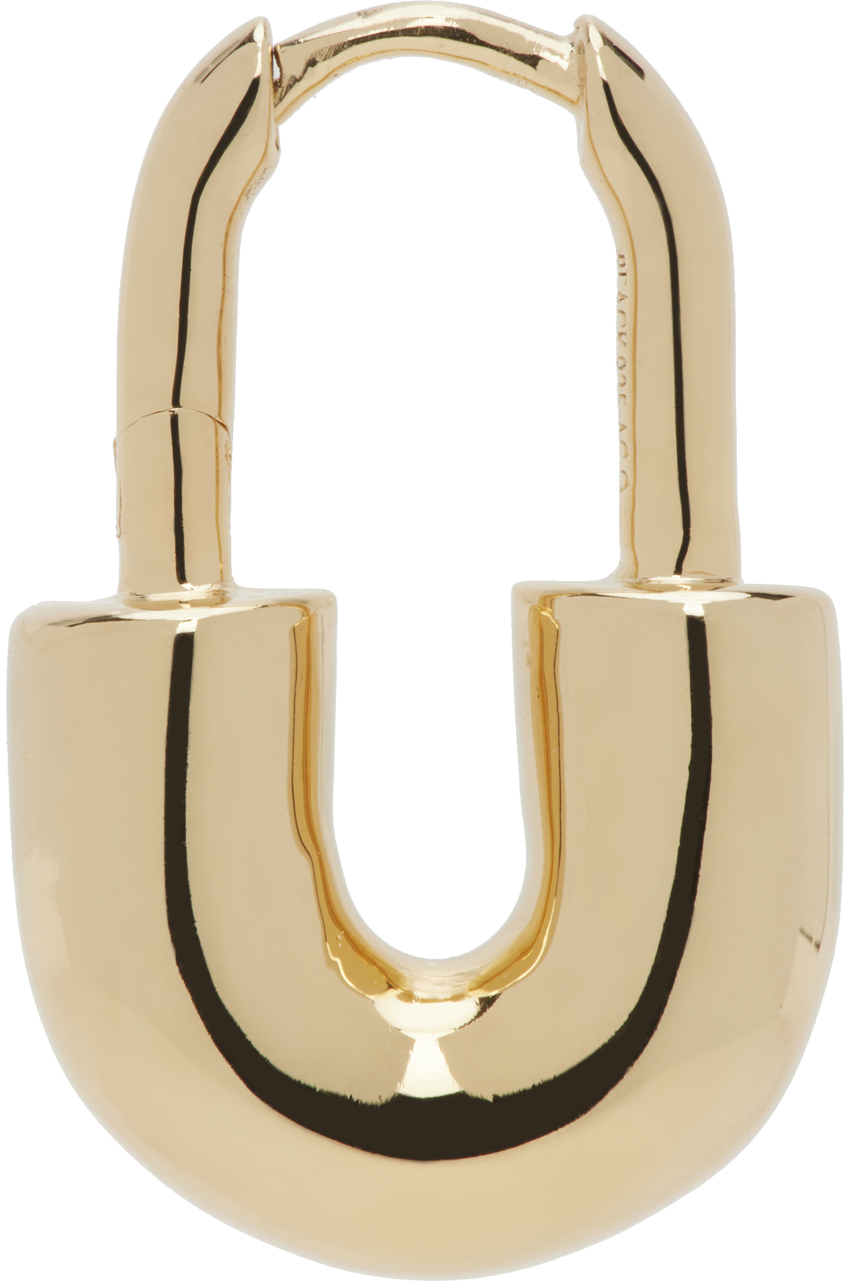 Maria Black: Gold Schoenhauser Single Earring | SSENSE