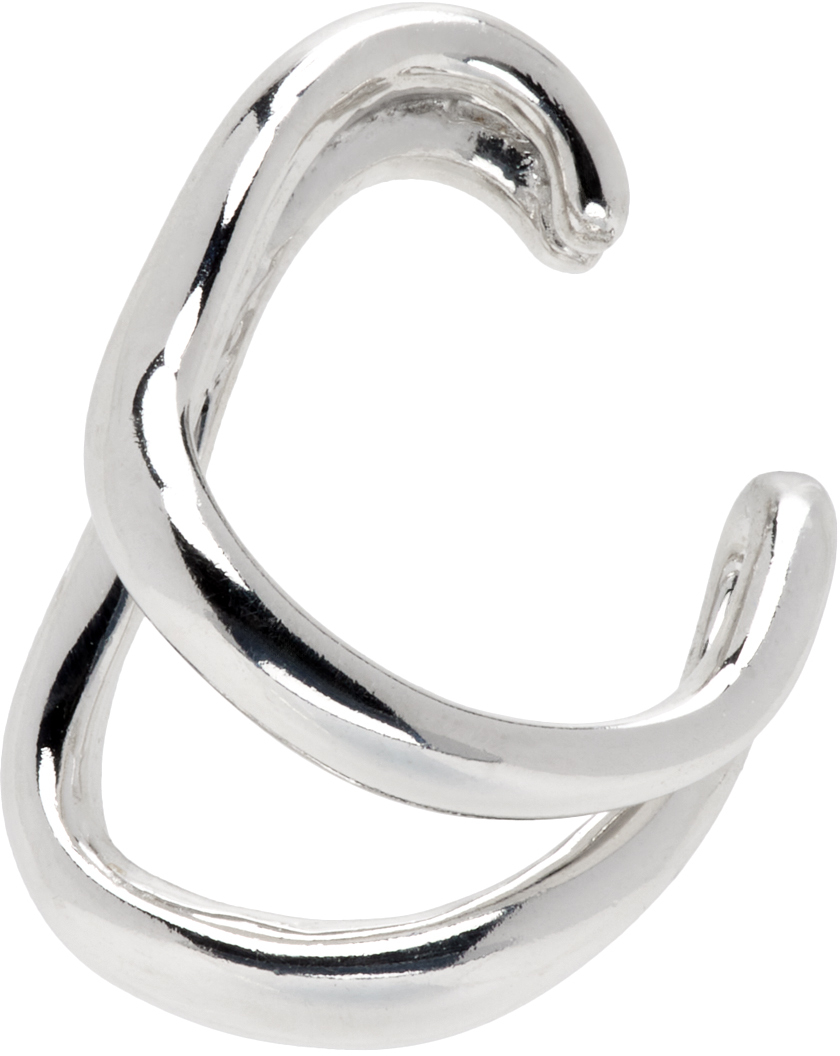 Maria Black: Silver River Single Ear Cuff | SSENSE