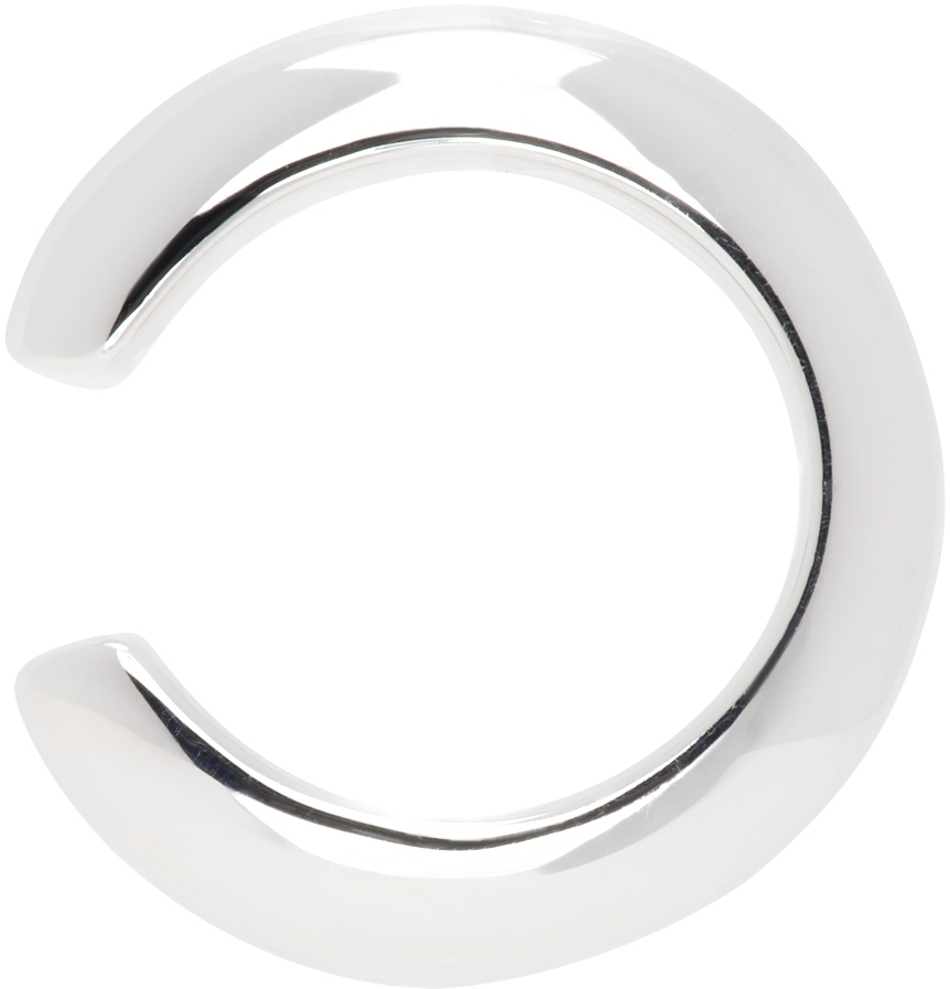 Maria Black: Silver Omotesando Chunk Ear Cuff | SSENSE