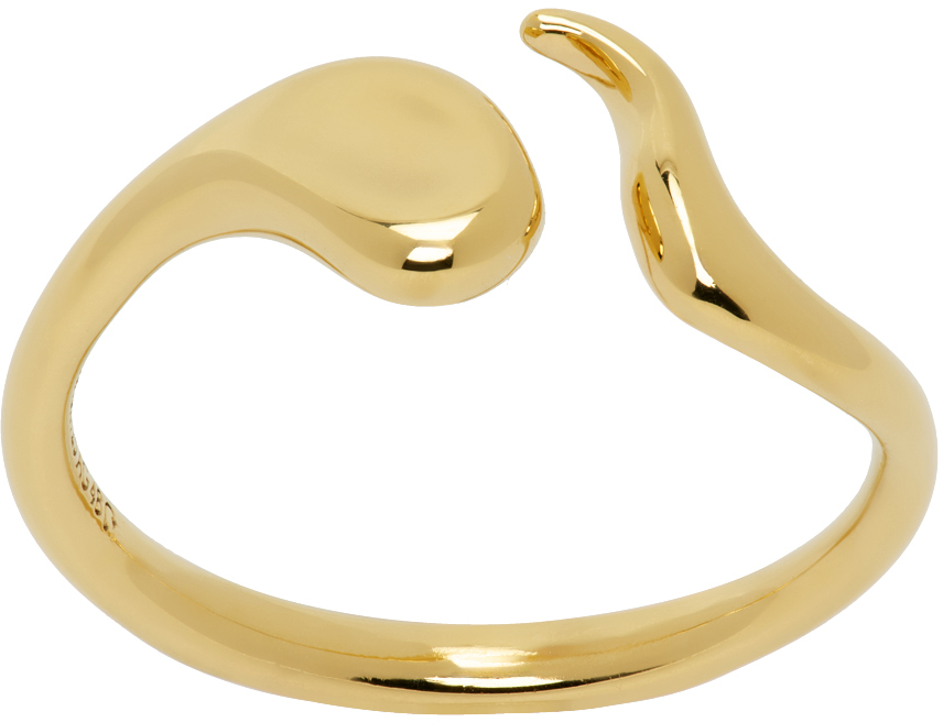 Maria Black: Gold Sunrise Ring | SSENSE Canada