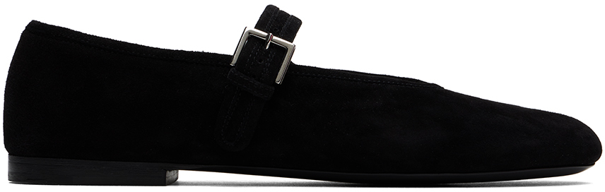 The Row: Black Boheme MJ Ballerina Flats | SSENSE
