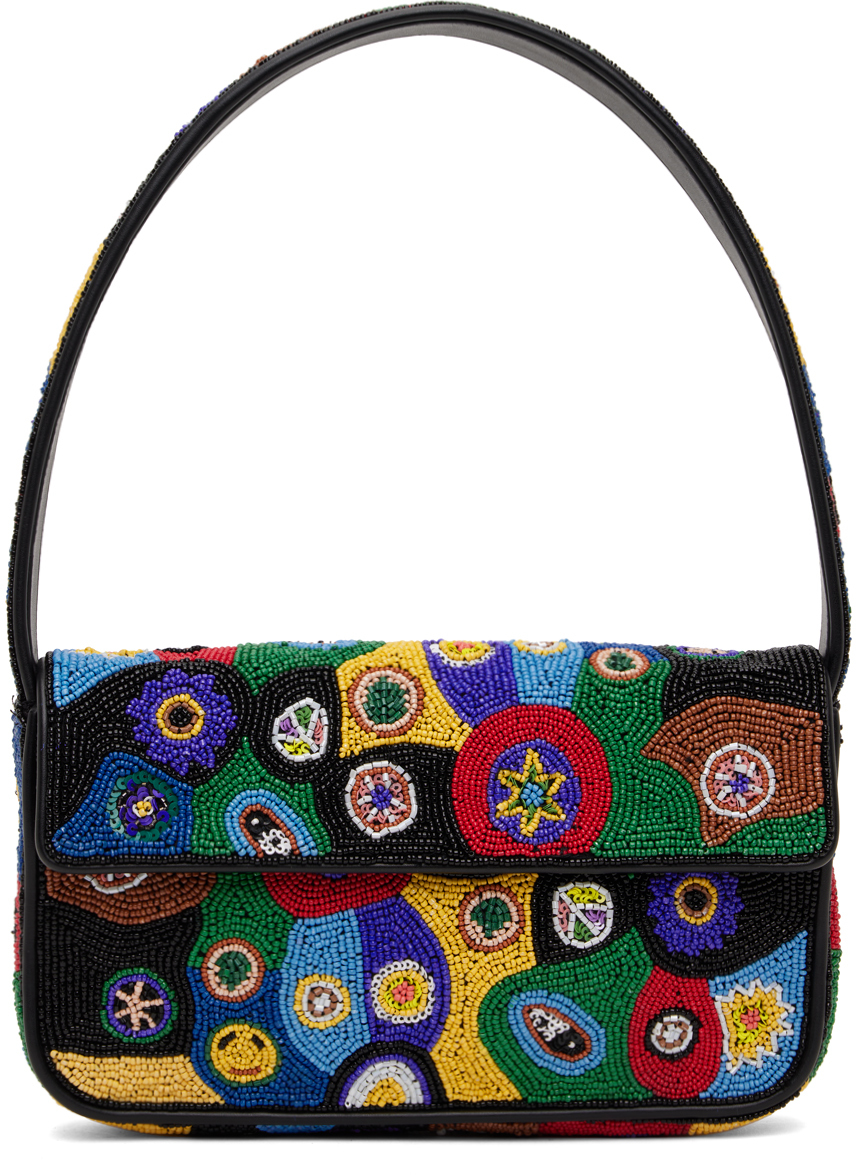 Multicolor Tommy Beaded Bag by Staud on Sale