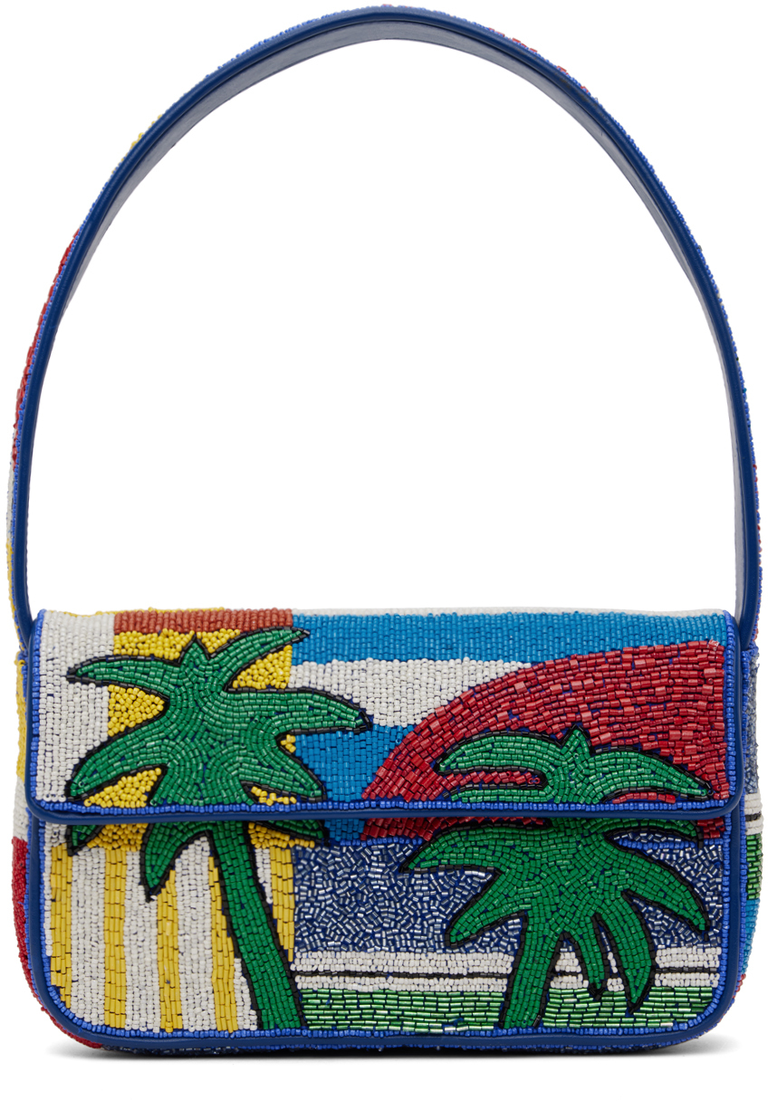 Multicolor Tommy Beaded Bag by Staud on Sale