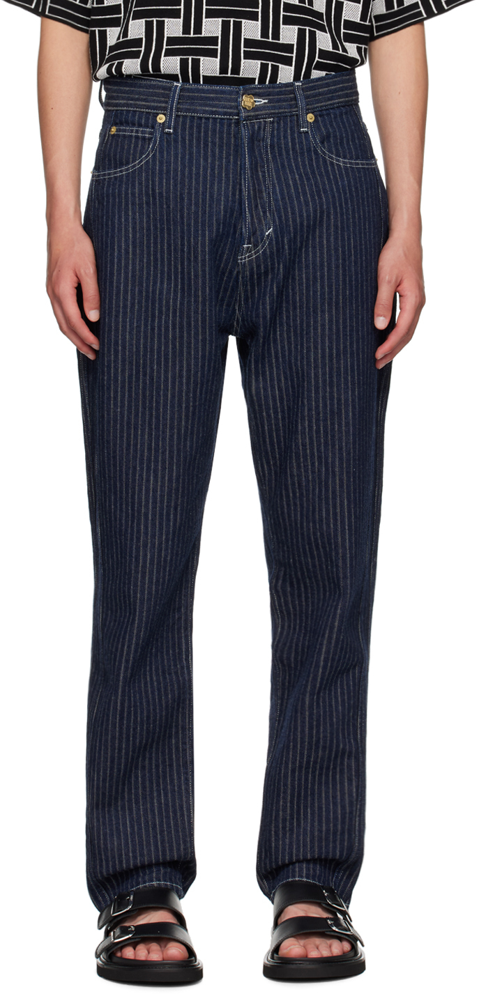 Blue Kenzo Paris Tapered Jeans by Kenzo on Sale