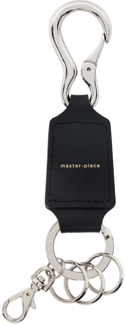 master-piece: Silver & Black Gloss Keychain | SSENSE