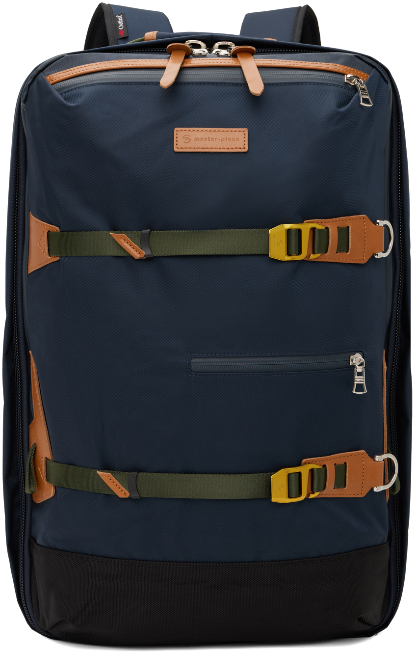 master-piece: Navy Potential 3Way Backpack | SSENSE