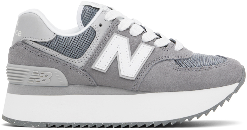Gray 574+ Sneakers by New Balance on Sale