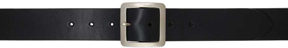 Black Leather Belt by UNDERCOVER on Sale