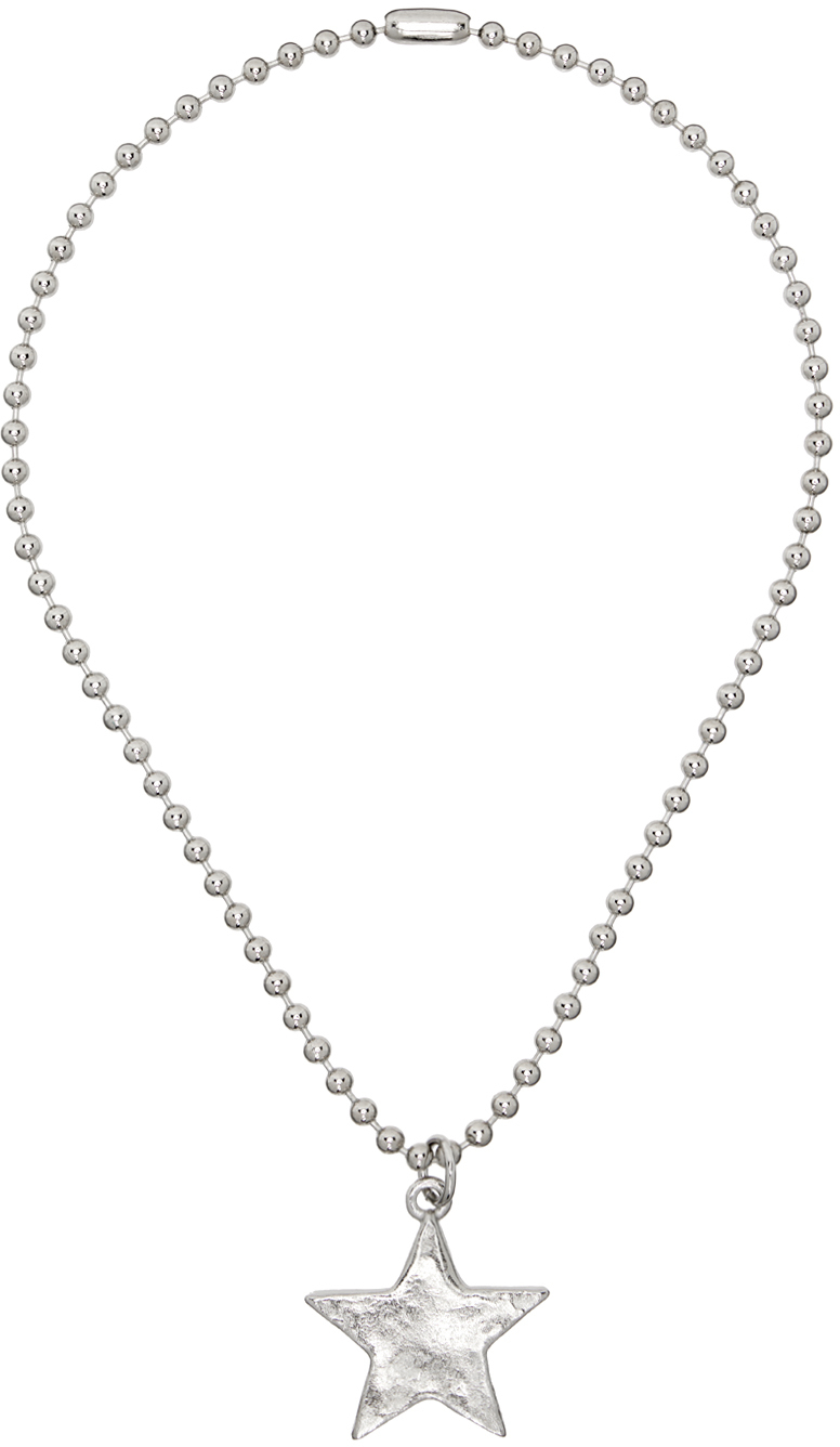 Mondo Mondo Silver Star Pacha Necklace SSENSE mondo-mondo-silver-star-pacha-necklace-ssense