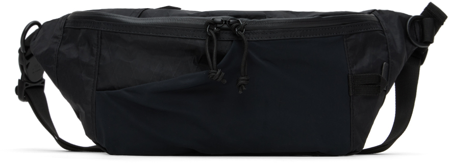 Black X-Pac Nylon Waist Bag by Snow Peak on Sale