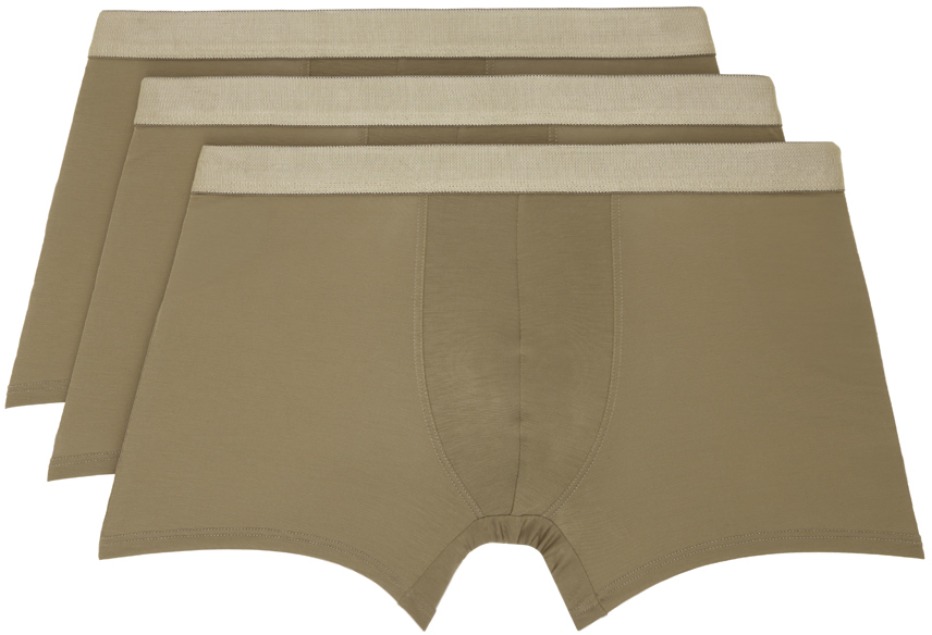 CDLP: Three-Pack Beige Boxer Briefs | SSENSE