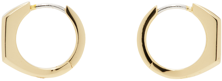 Numbering: Gold #7124 Earrings | SSENSE