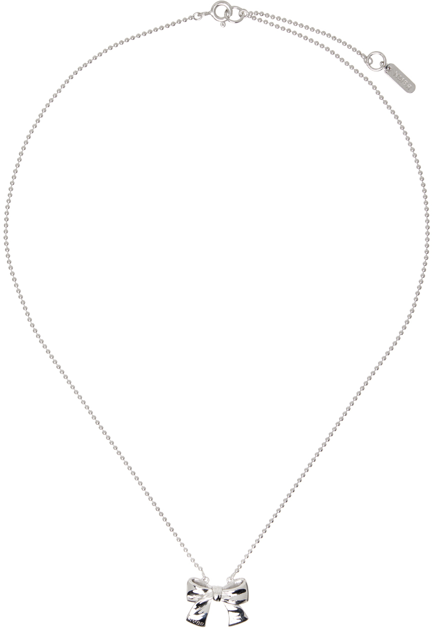 Numbering: Silver #7734 Necklace | SSENSE