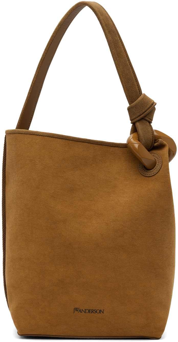 JW Anderson: Tan JWA Corner Bucket Bag | SSENSE