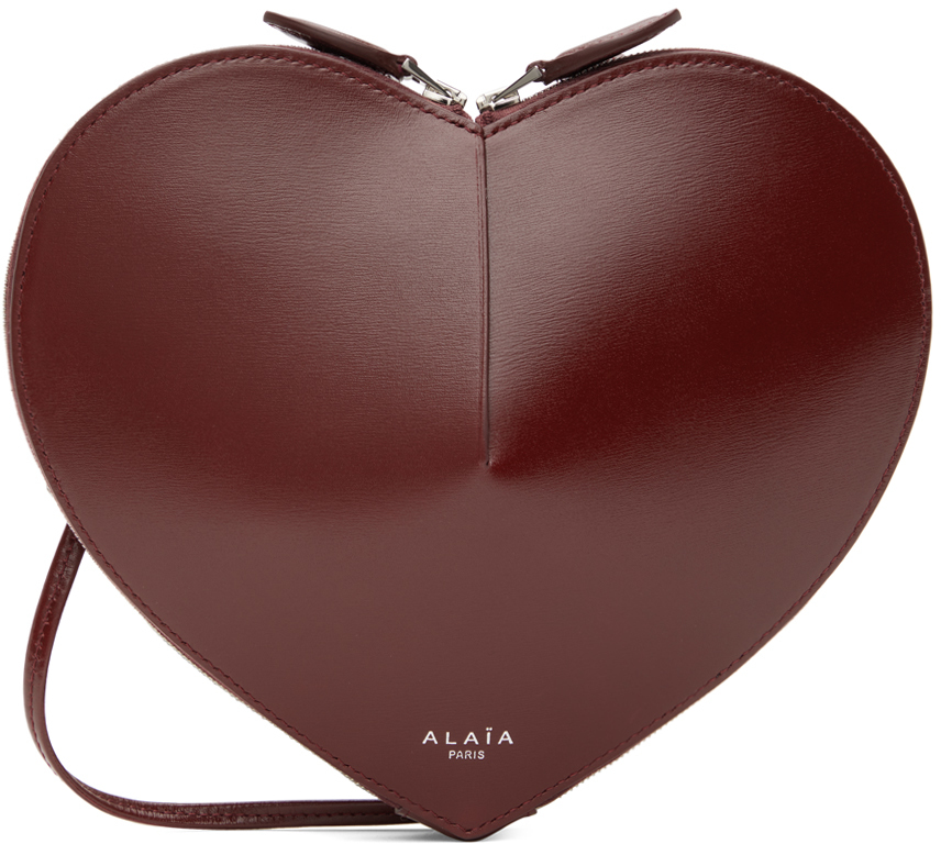 ALAÏA: Red 'Le Cœur' Bag | SSENSE Canada
