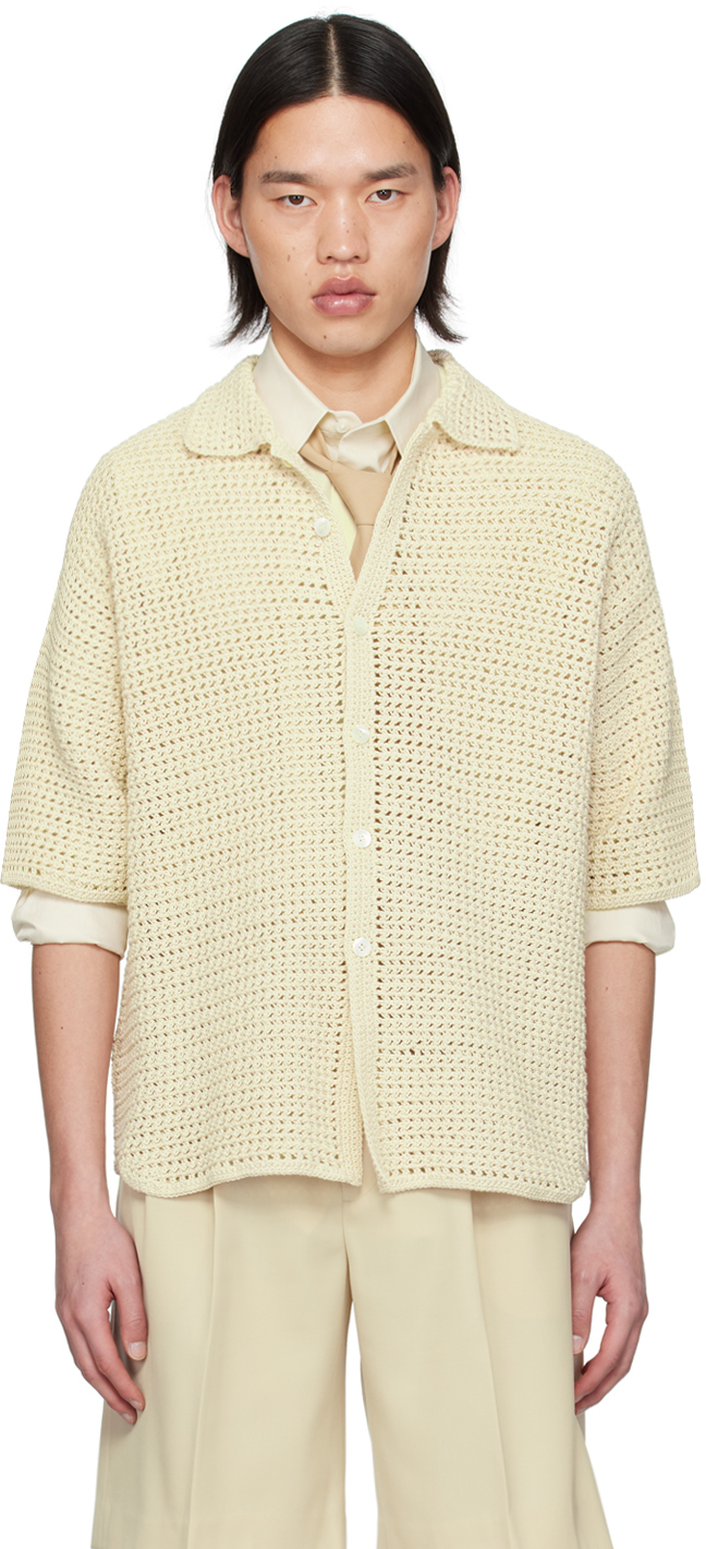AURALEE: Off-White Button Shirt | SSENSE Canada