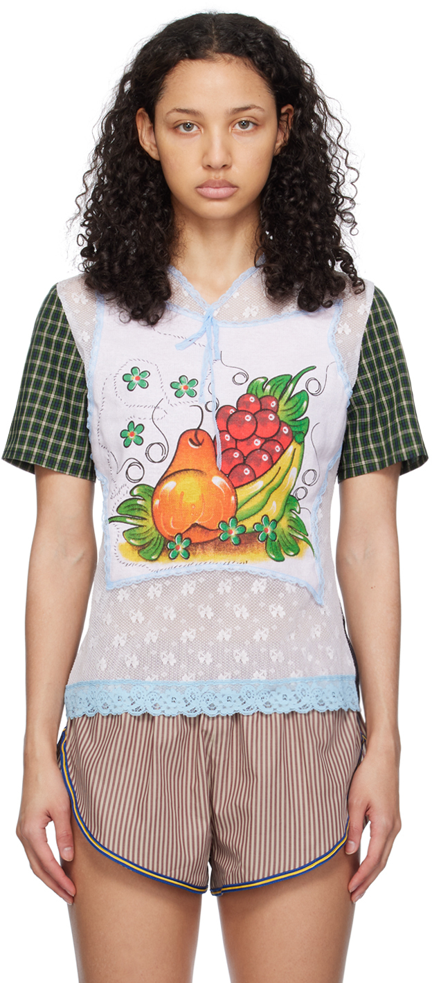 SC103: White & Black Gather T-Shirt | SSENSE