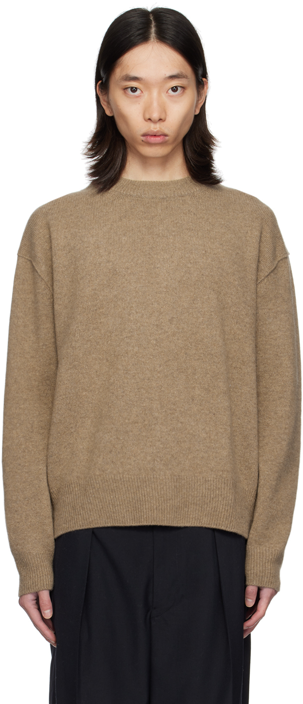 Beige Crewneck Sweater by LE17SEPTEMBRE on Sale