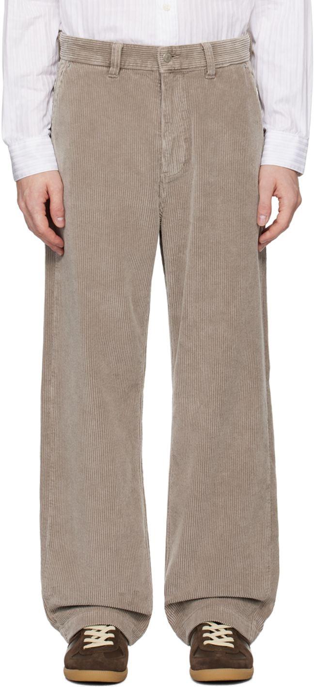 mfpen: Brown Cord Trousers | SSENSE