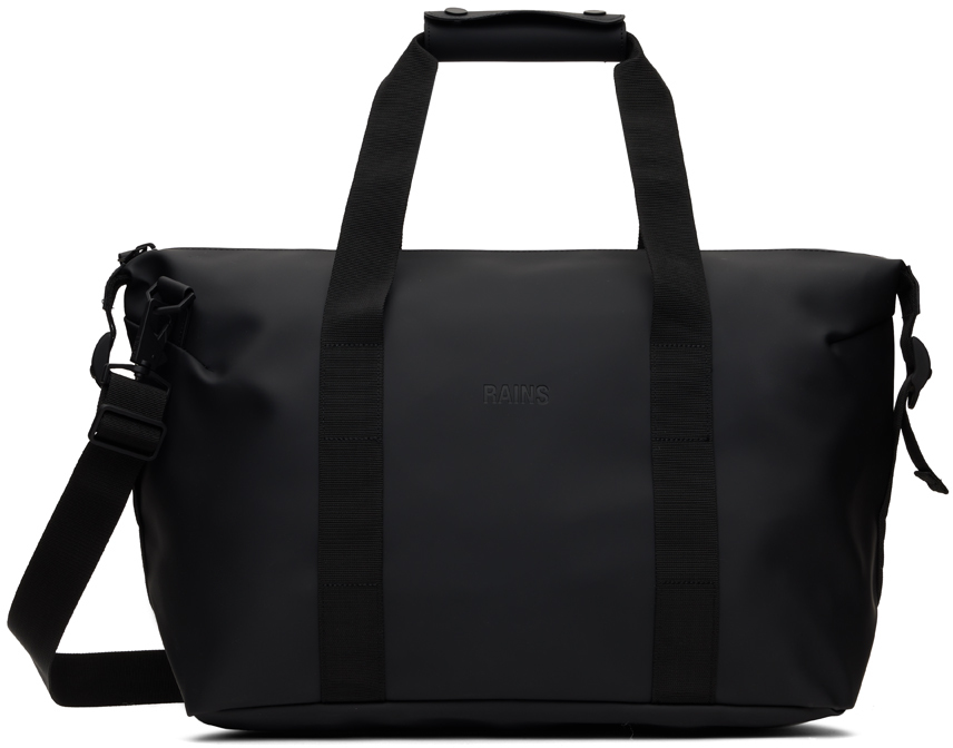 Black Hilo Small Duffle Bag by RAINS on Sale