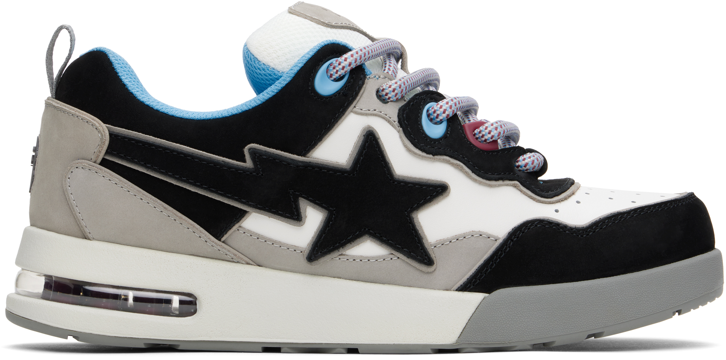 BAPE: Black & White FLIP STA Sneakers | SSENSE Canada