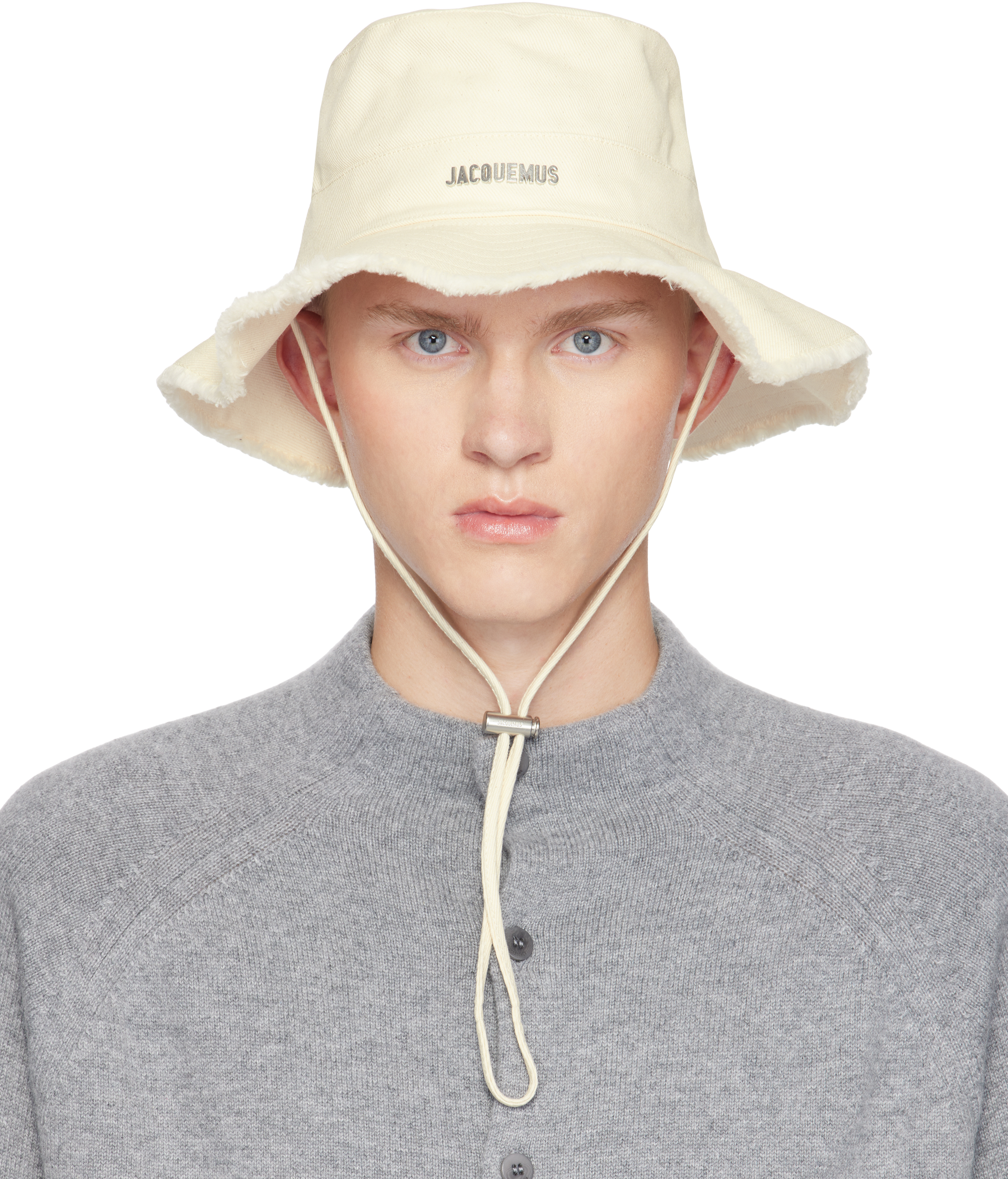 JACQUEMUS: Off-White Les Classiques 'La casquette Artichaut' Cap | SSENSE