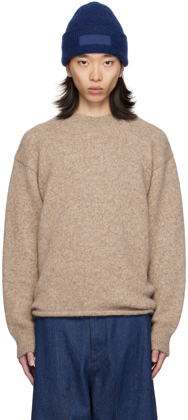 JACQUEMUS: Beige La Casa 'Le pull Jacquemus' Sweater | SSENSE