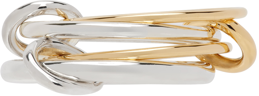 Spinelli Kilcollin: Silver & Gold Pisces SG Ring | SSENSE