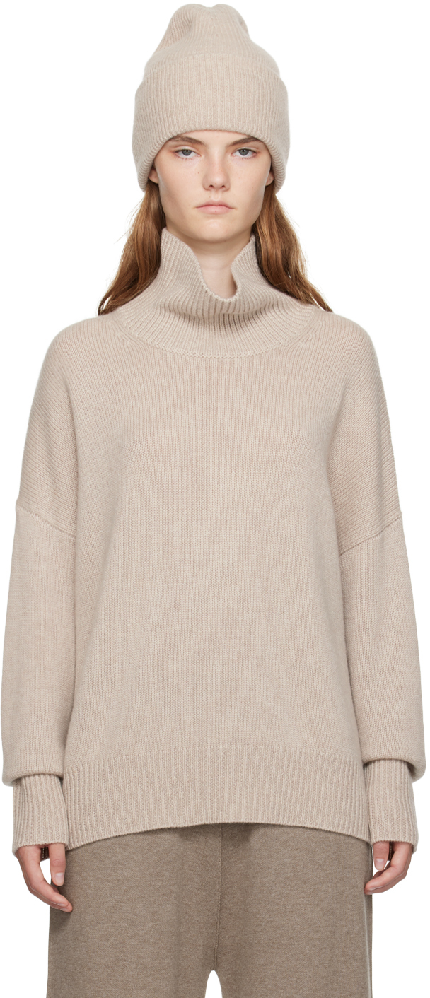 LISA YANG: Beige Heidi Turtleneck | SSENSE Canada