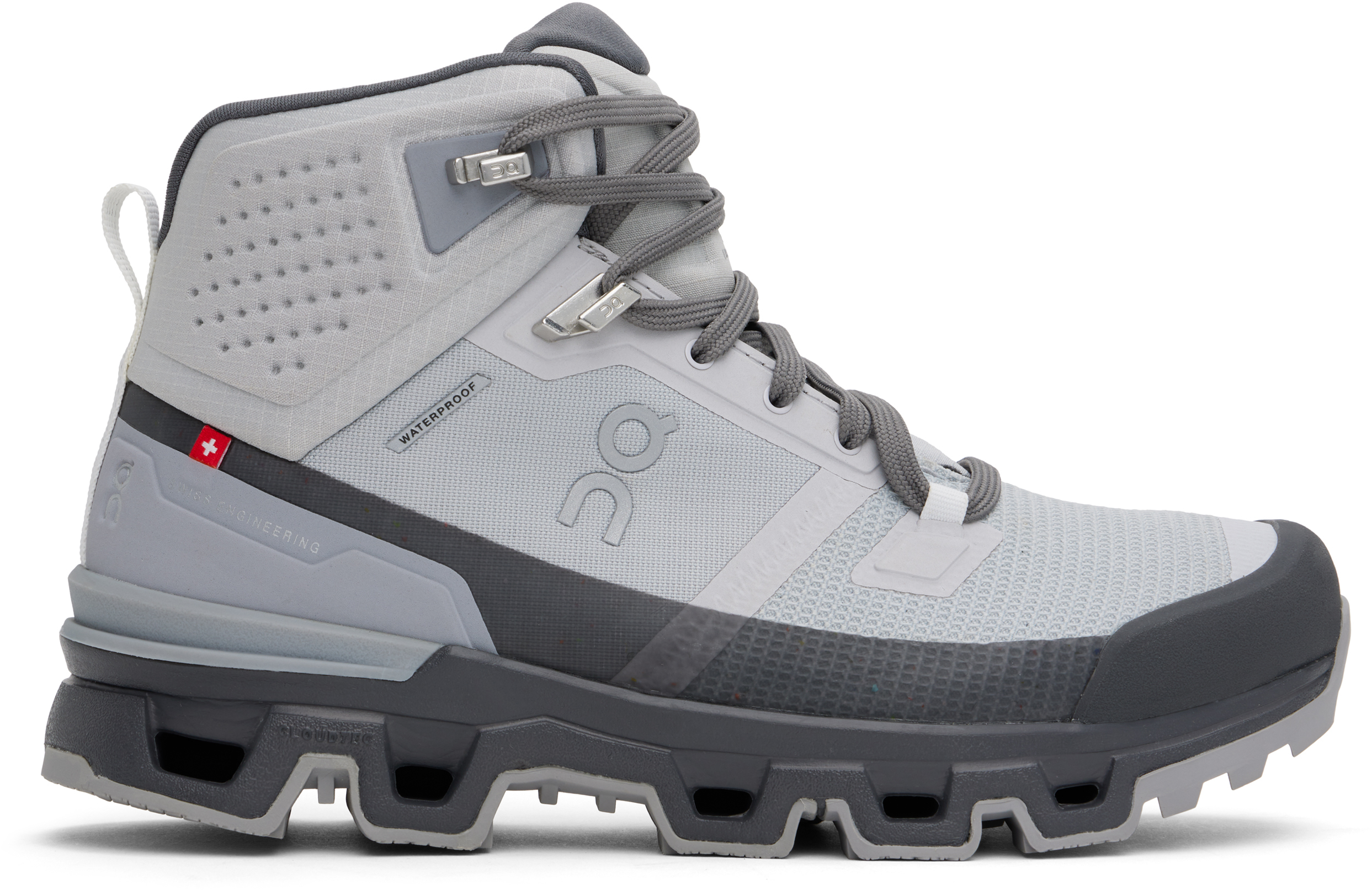 On: Gray Cloudrock 2 Waterproof Sneakers | SSENSE Canada