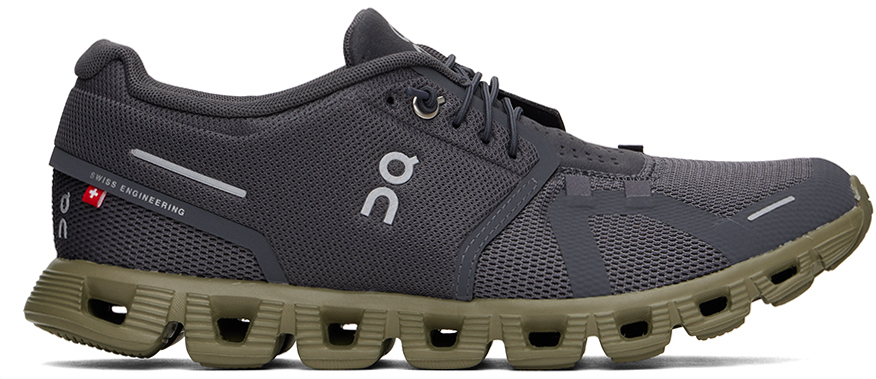 On: Gray Cloud 5 Sneakers | SSENSE