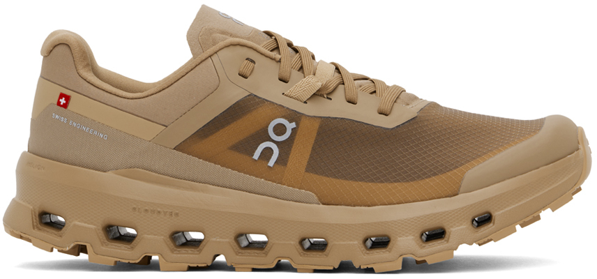 On: Tan Cloudvista 2 Sneakers | SSENSE Canada