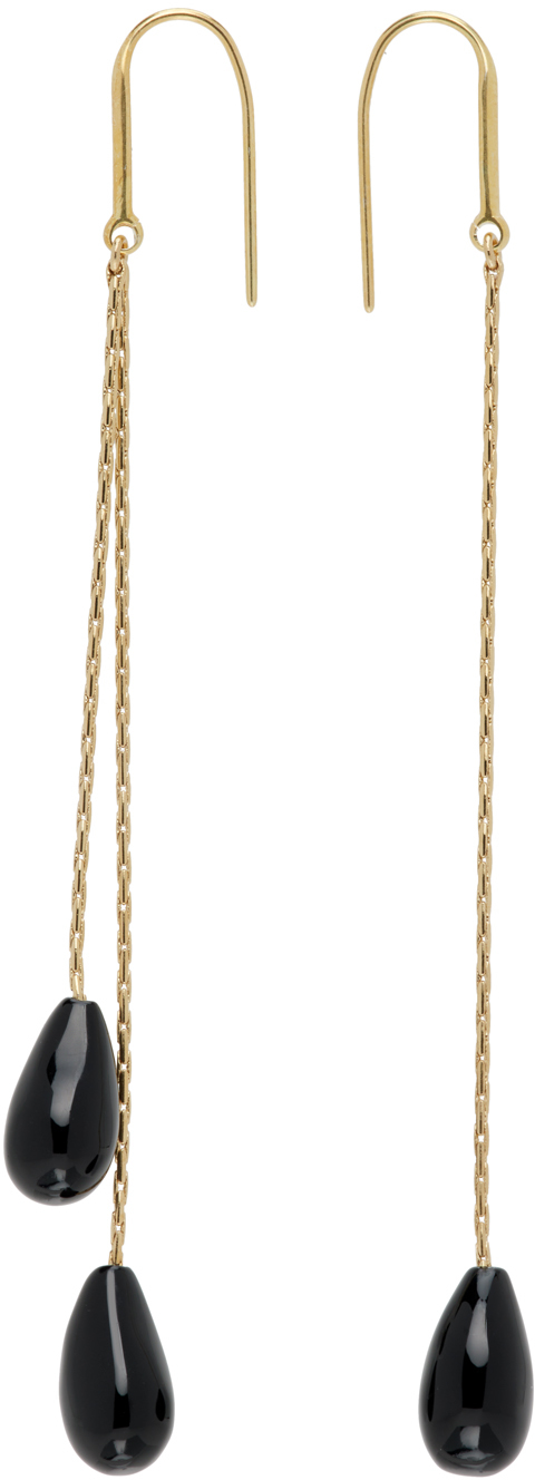 Isabel Marant: Gold Small Gem Earrings | SSENSE